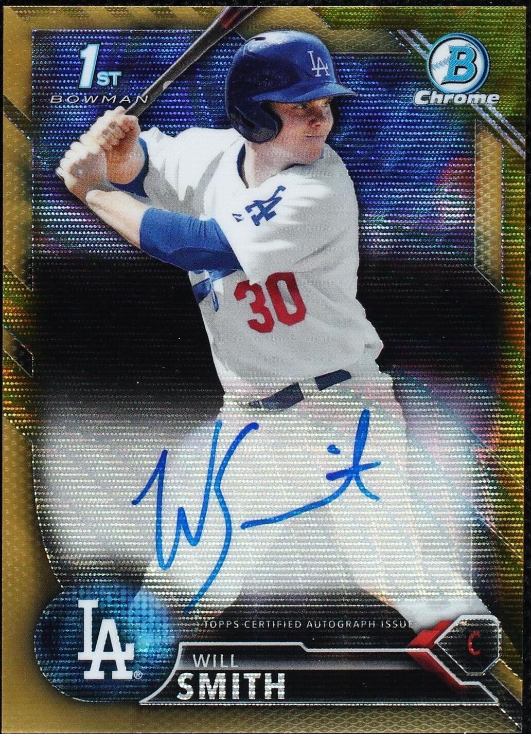 2016 Bowman Draft - Chrome Draft Pick Autographs Will Smith #CDA-WS ...