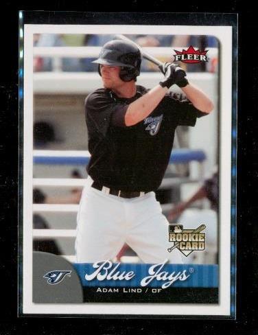 2007 FLEER ROOKIE Baseball Trading Card #26 ADAM LIND Toronto Blue Jays ...