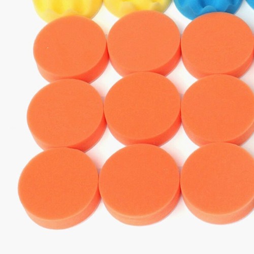 50Pcs 3" Polishing Waxing Buffing Pad Kit Sponge Foam for Car Polisher ...