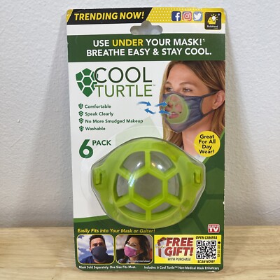 Cool Turtle Mask Enhancer - Pack of 6 Enough For the Family Or Extra’s ...