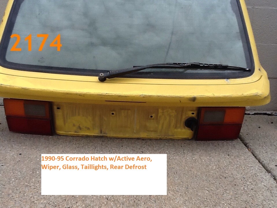 Rear Hatch Active Aero Glass Corrado VW 535827025 C | eBay
