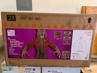Immortal Werewolf 9.5 Foot Tall Animated Halloween Yard Decoration PICK ...