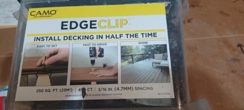 Camo edge clips, Deck Screw System, 250 sq. ft, 450 ct, 3/16 in spacing ...