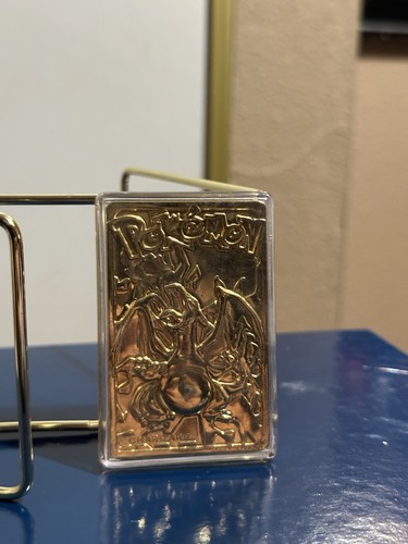 1999 NINTENDO CHARIZARD LIMITED EDITION 23K GOLD PLATED TRADING CARD ...