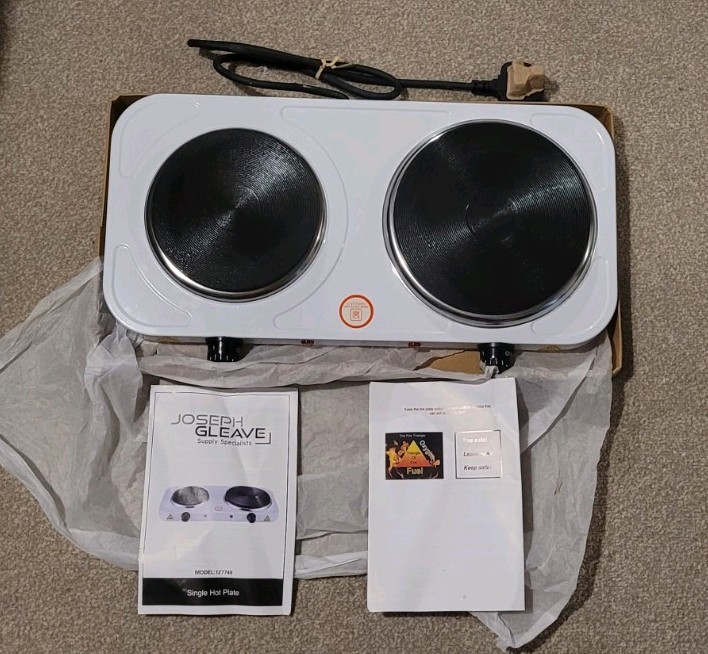 Joseph Gleave Hot Plate Electric Cooker 2.5kw 2 Rings Double Plates ...