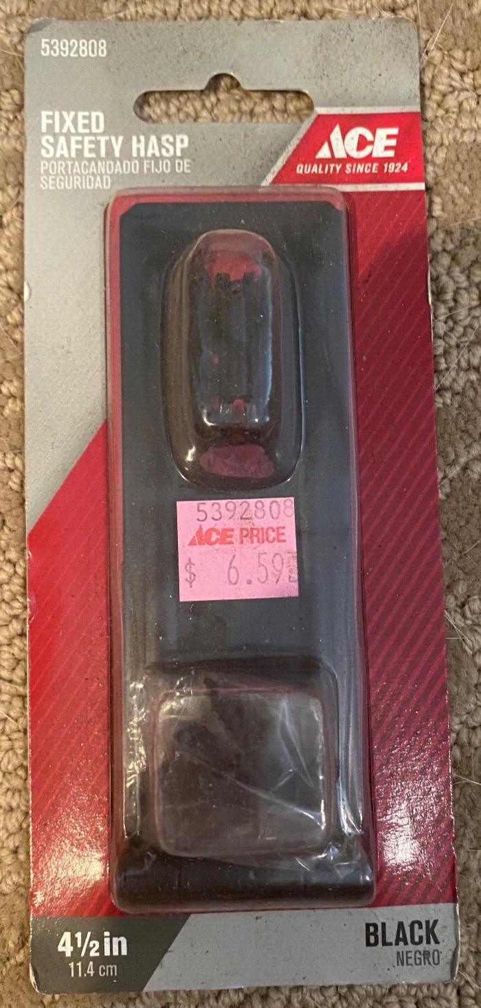 (3) Hasp 4.5" Black Swivel Fixed Staple Safety Hasp Heavy Duty Gate ...