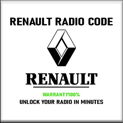 RENAULT RADIO CODE UNLOCK STEREO PHILLIPS BOSCH TOUCH SCREEN SAT/NAV 1 ...