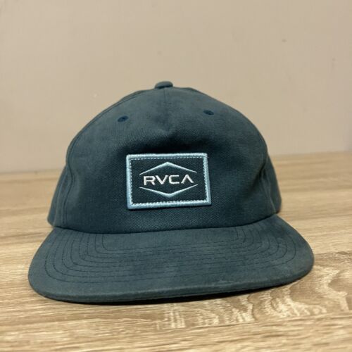 RVCA Suede Soft Cotton Hat Cap Snap Back Adjustable Blue Mid Fit | eBay