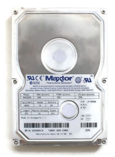 Dp / N 00006019, 19661-82h-29rd, a00, 04b, 05b, 53a, Nmc B 52, sing2/98 ...