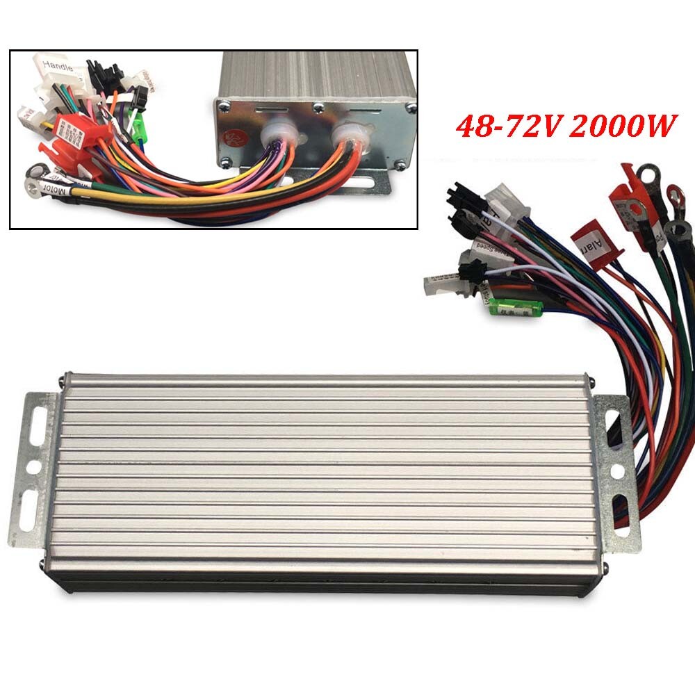 48V/72V DC Motor Speed Controller For Electric Scooter E-Bike Brushless ...