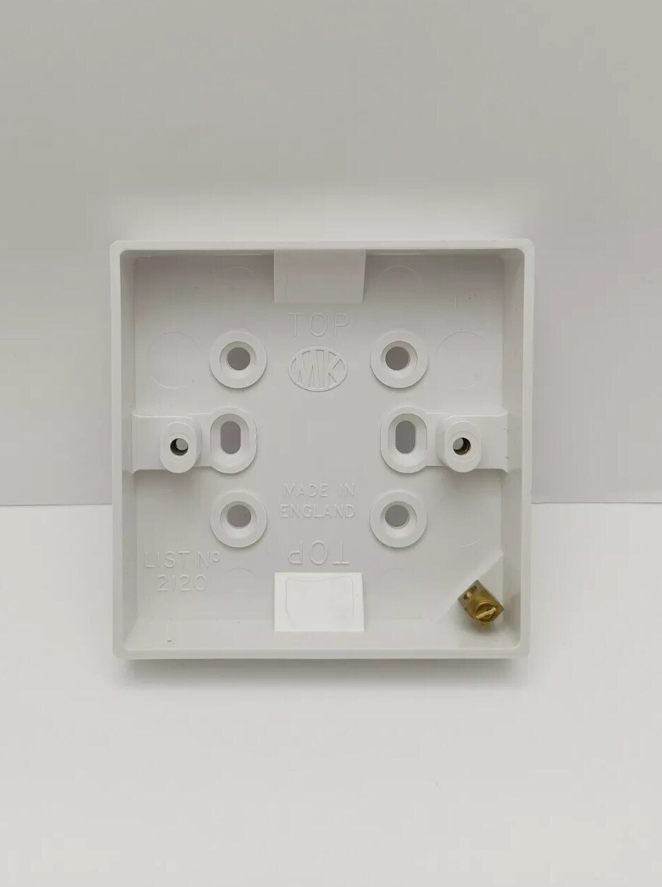 1 Gang 20mm Single Surface Mount Pattress Back Box Wall Socket Plug ...