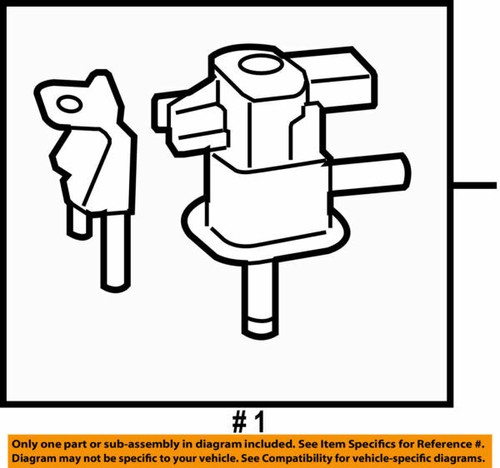 25860-28140 Toyota Valve assy, vacuum switching, no.1 2586028140, New ...