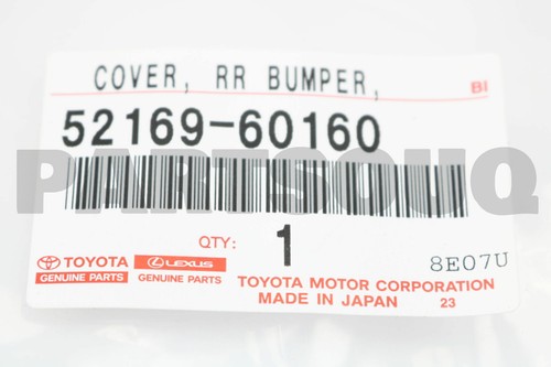 5216960160 Genuine Toyota BRACKET, REAR BUMPER, CENTER 52169-60160 | eBay
