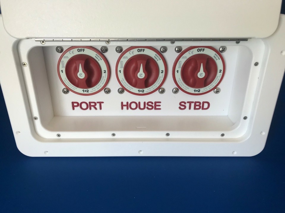 Triple Battery Switch Box Boat Marine RV Starboard St | eBay