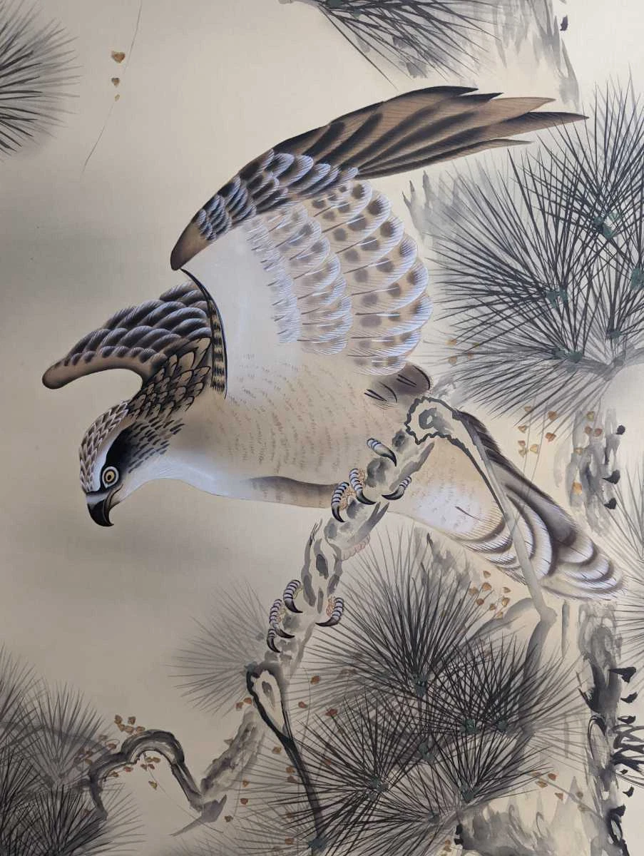 Japanese Hawk Painting