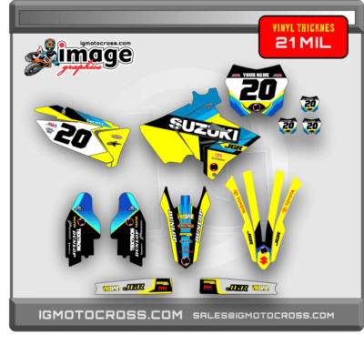 SUZUKI RM POLISPORT RESTYLE 01-08 RM 125 250 GRAPHICS SET | eBay