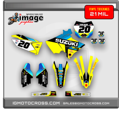 SUZUKI POLISPORT RESTYLE 01-08 RM 125 250 MOTOCROSS BIKE GRAPHICS | eBay