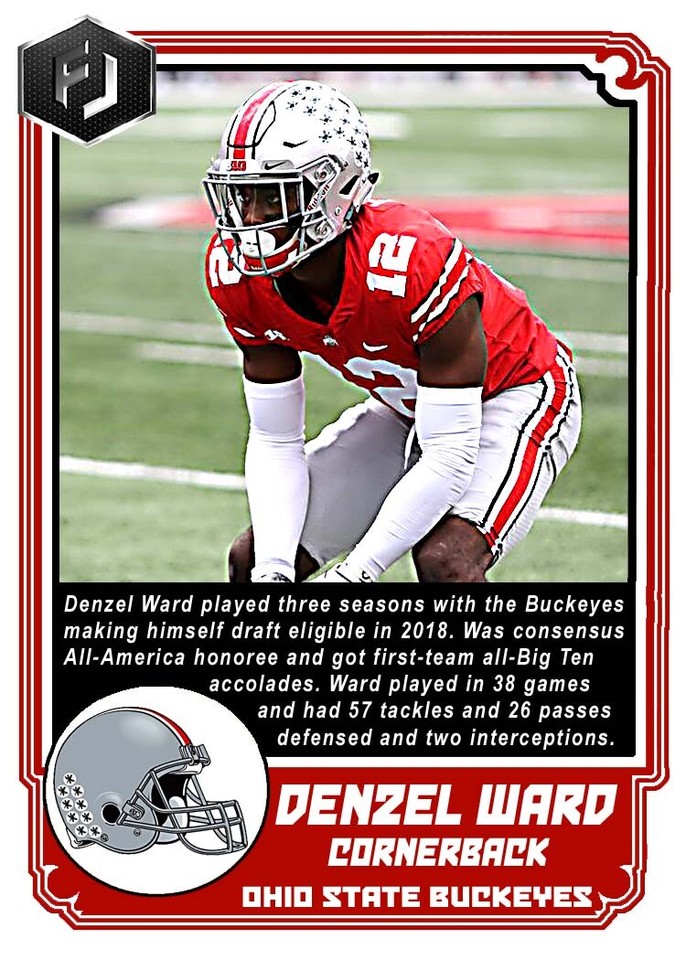 ACEO DENZEL WARD OHIO STATE BUCKEYES CUSTOM HAND MADE ART CARD | eBay