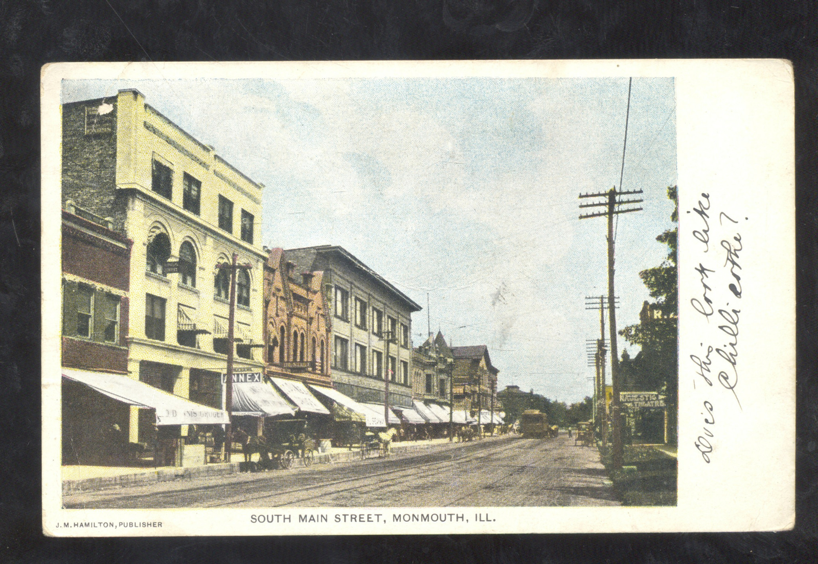 MONMOUTH ILLINOIS DOWNTOWN MAIN STREET SCENE VINTAGE POSTCARD STORES | eBay
