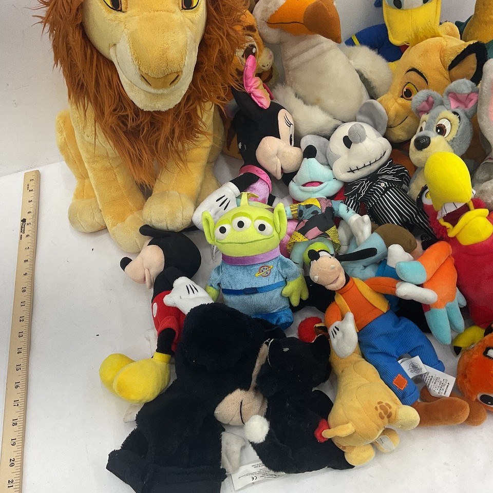 Disney Character Plush Dolls Toys Mixed Preowned LOT 12 lbs Lion King ...