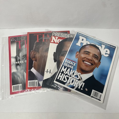 Lot Of 4 People Time Newsweek Magazine Barack Obama 2008 | eBay