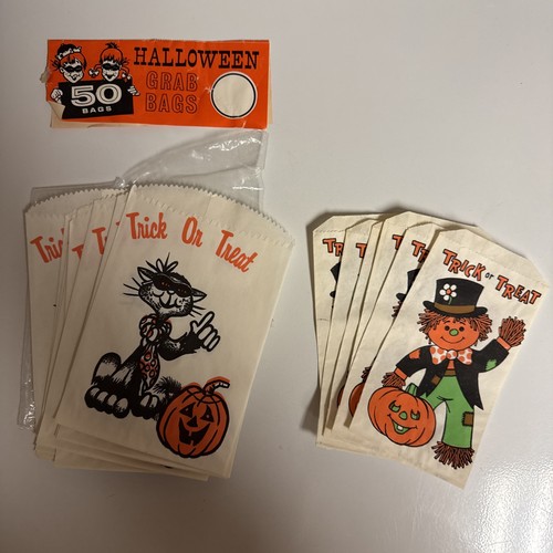 Vintage Lot Of Halloween Trick Or Treat Grab Bags (15) Fun World | eBay