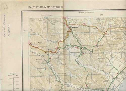Italy Road Map Sheet 21 War & Navy Department First Edition 1943 | eBay UK