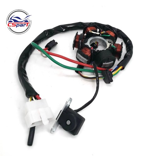 Magneto Stator Plate 6 Pole Coil for DIO 50cc Engine Scooter Dirt Pit ...