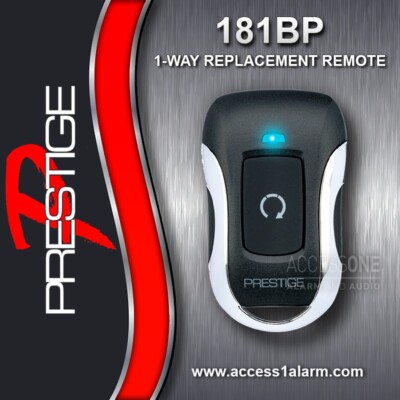 New Prestige 181BP 1-Way 1-Button Remote Control TBQT4-AM1W APS901Z ...