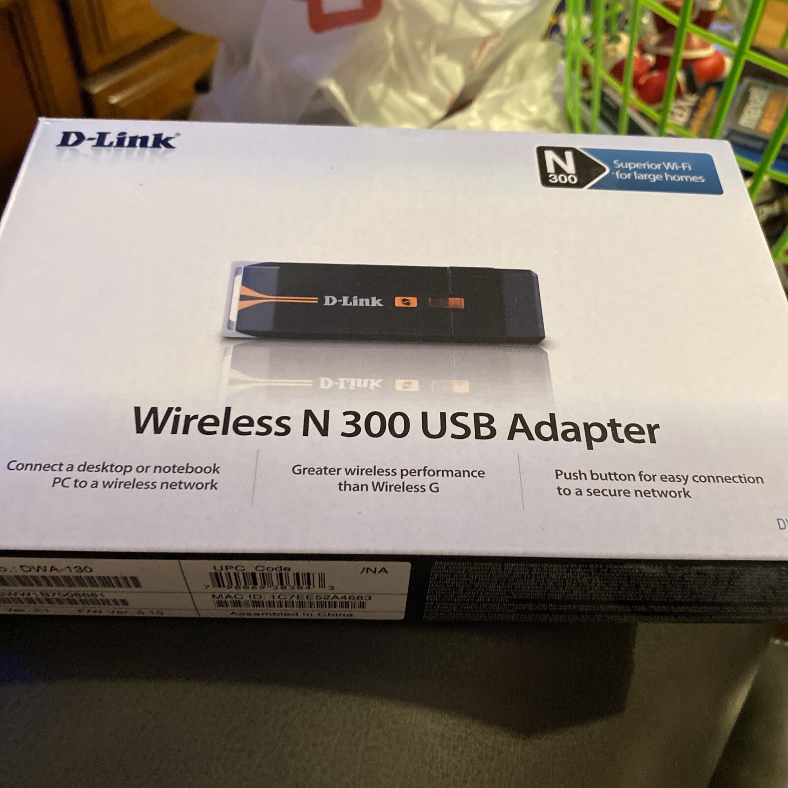 D-LINK DWA-130 USB Wireless N Adapter N300 WIFI Booster GHZ, NEW ...