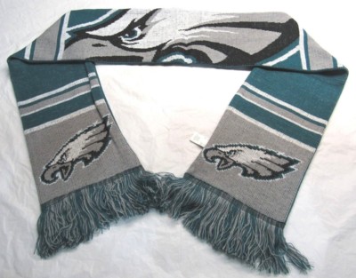 NFL Philadelphia Eagles 2018 Reversible Cropped Big Logo Scarf 64" by 7 ...