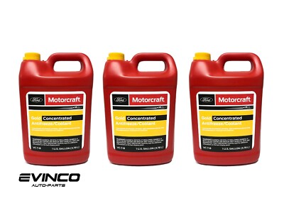 Motorcraft Gold Concentrated Antifreeze Coolant 3 U.S Gallons Ford ...