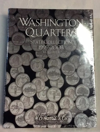 Washington Quarters State Collection 1999-2003 Volume 1 ,set Of 6 Books ...