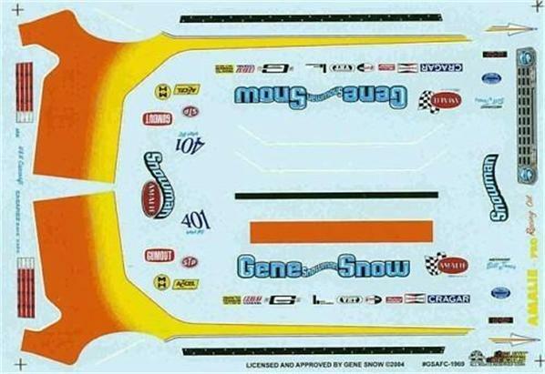 Slixx 1969 Gene Snowman Snow Arrow F/C-Gene Snow waterslide drag decal ...