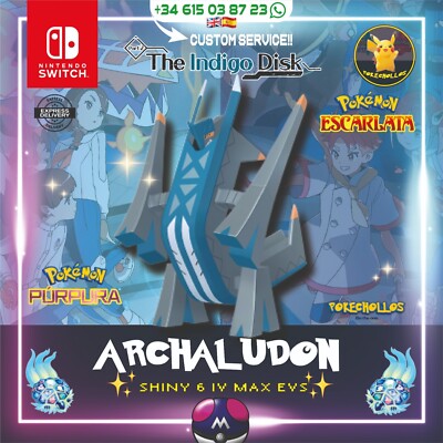 ARCHALUDON - INDIGO DISK Pokemon escarlata 🍊- scarlet púrpura - violet🍇 ...