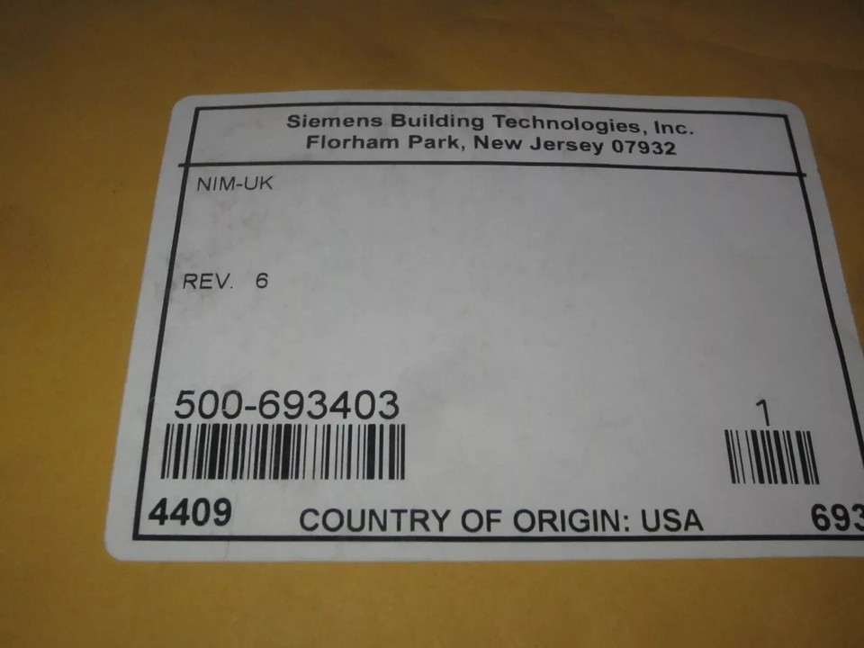 New Siemens NIM-UK NIM-1R MXL/MXLV Fire Panel Upgrade Kit 500-693403 | eBay