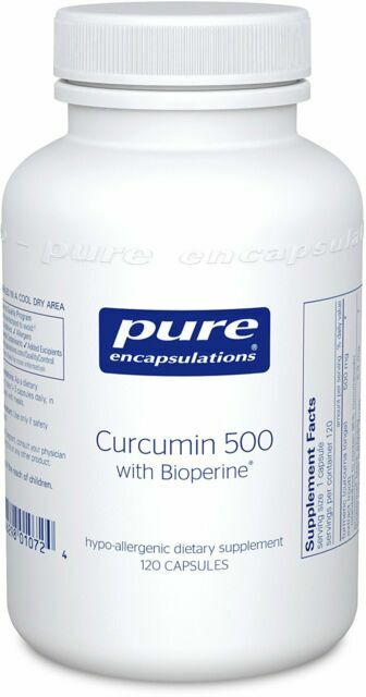 Pure Encapsulations CUB51 Curcumin 500 with Bioperine® - 120 Capsules for sale online | eBay