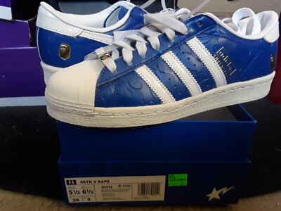 Adidas Originals Superstar Vintage x Bathing Ape Bape Sta Blue Off ...