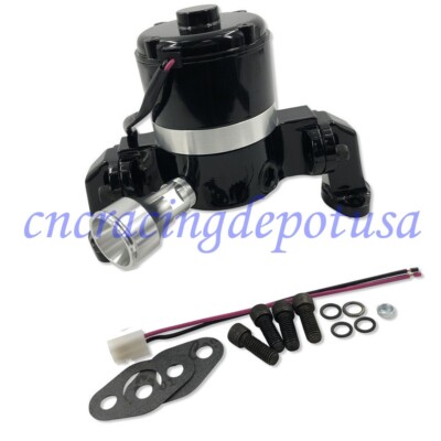 SBC Small Block Chevy 350 400 Black Electric Water Pump EWP High Volume ...