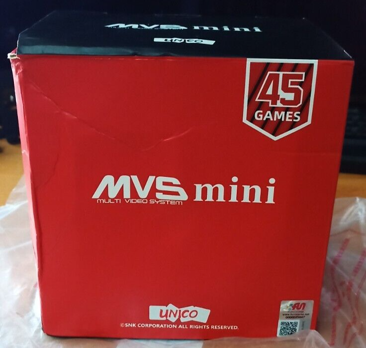 SNK MVS Mini Euro Edition NEW (With 45 Retro MVS/NEO GEO Games) Damaged ...