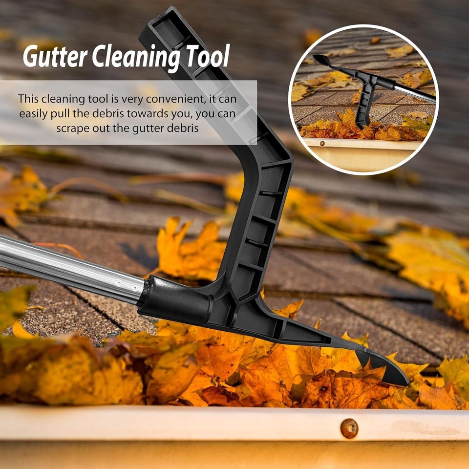 Gutter Cleaning Tool Roof Leaf Cleaner Scoop Shovel for Skylight Roof ...