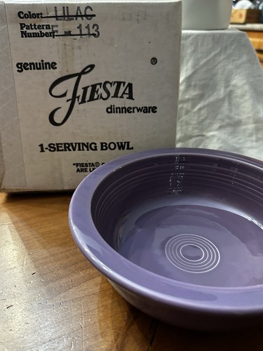 FIESTA LILAC Large Serving Bowl 1 Qt. Factory Box Homer Laughlin ...