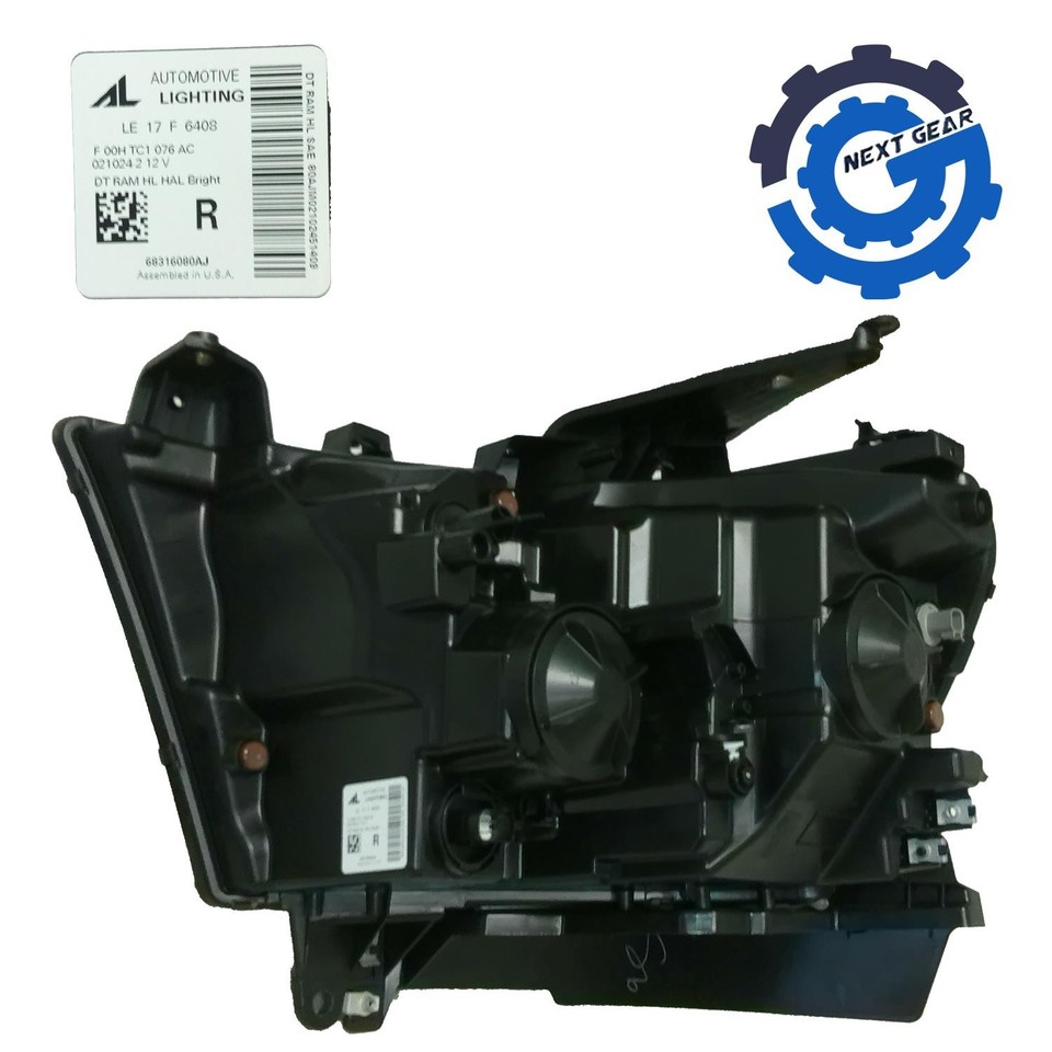 New OEM Mopar Headlight Assembly Halogen Right 2019-2024 Ram 1500 ...