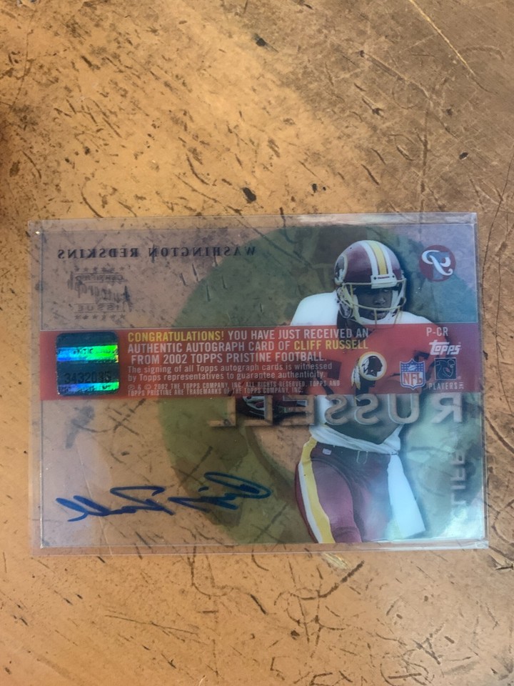 2002 Topps Pristine Autographs #PCR Cliff Russell | eBay