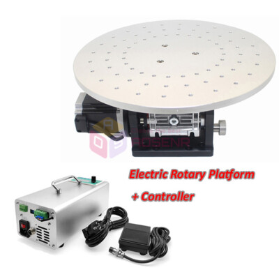 Electric 360° Rotary Turntable Precision Rotating Platform 300mm ...