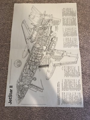 1975 Lockheed JetStar II Business Jet airplane Drawing By John A ...