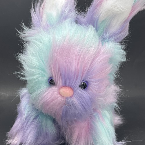 Build a Bear Pastel Fuzzy Bunny Rabbit 12" BAB Purple Teal Pink Blue ...