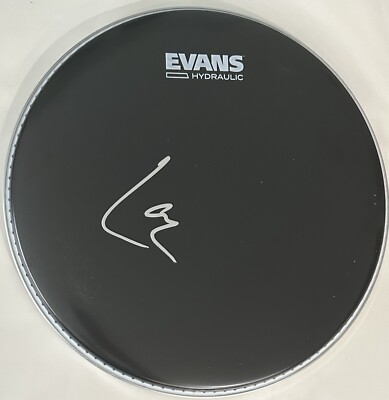 Metallica Signed Drum Lars Ulrich Autographed Drumhead Black Album ...