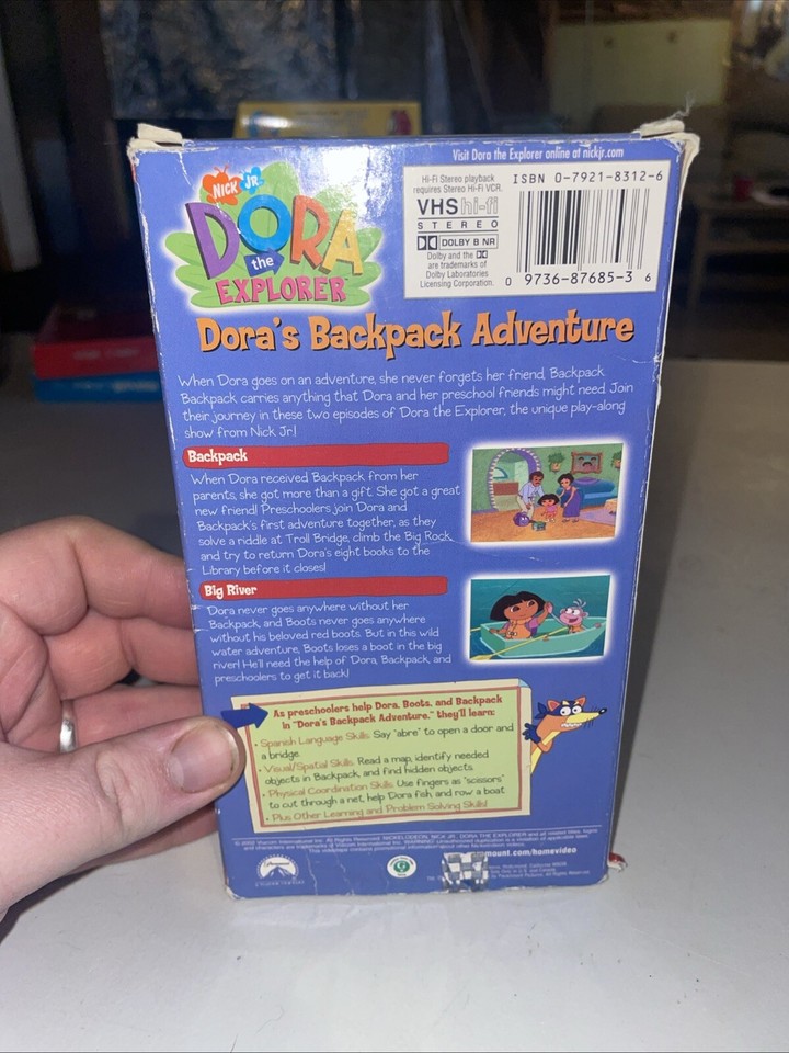 Dora the Explorer - Dora's Backpack Adventure (VHS, 2002) Pre-owned And ...