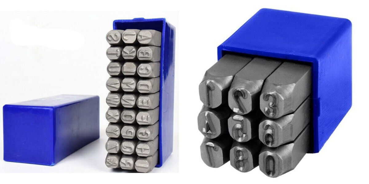 5/16" - 36 Sticks Marking Letter Figure Punches Set Marking - 5/16 ...